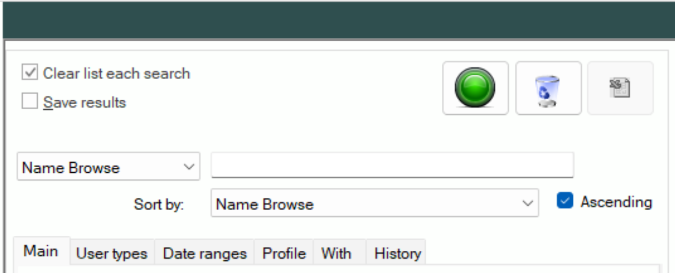 User Lists Screen – Desktop – Aurora Information Technology