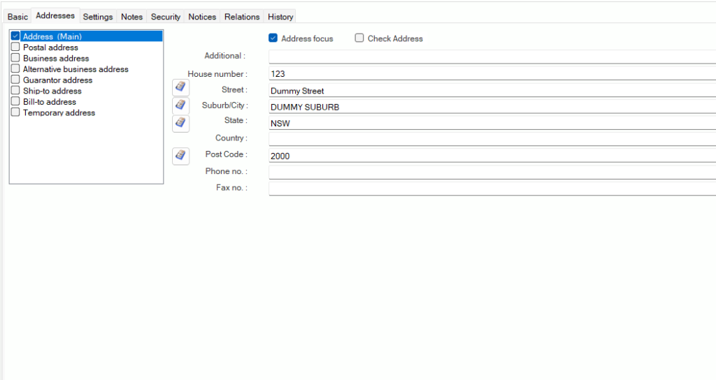 User Details Screen – Desktop – Aurora Information Technology