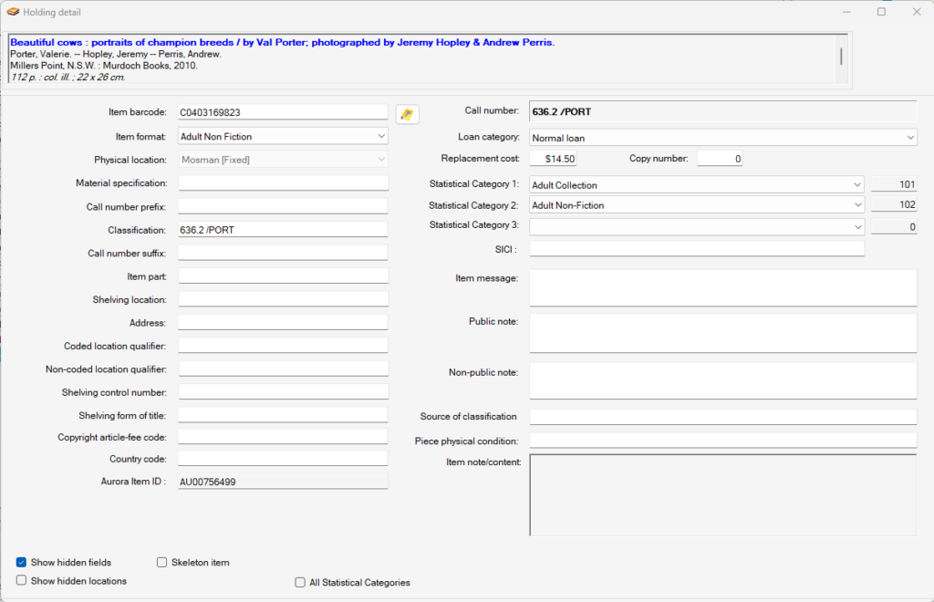 How To Cataloguing Basic Process Desktop Aurora Information Technology
