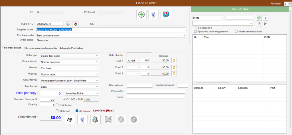 Order details screen – Desktop – Aurora Information Technology
