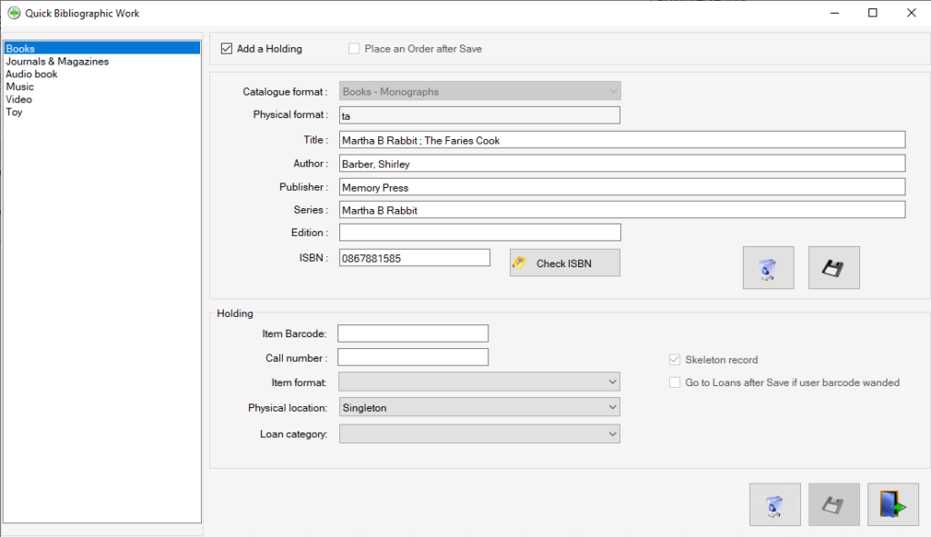 Quick Work Screen – Desktop – Aurora Information Technology