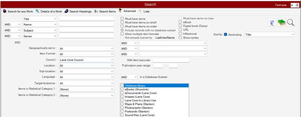 Search – Advanced search – Desktop – Aurora Information Technology