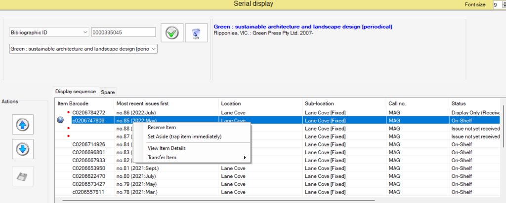 Serial Display Screen – Desktop – Aurora Information Technology