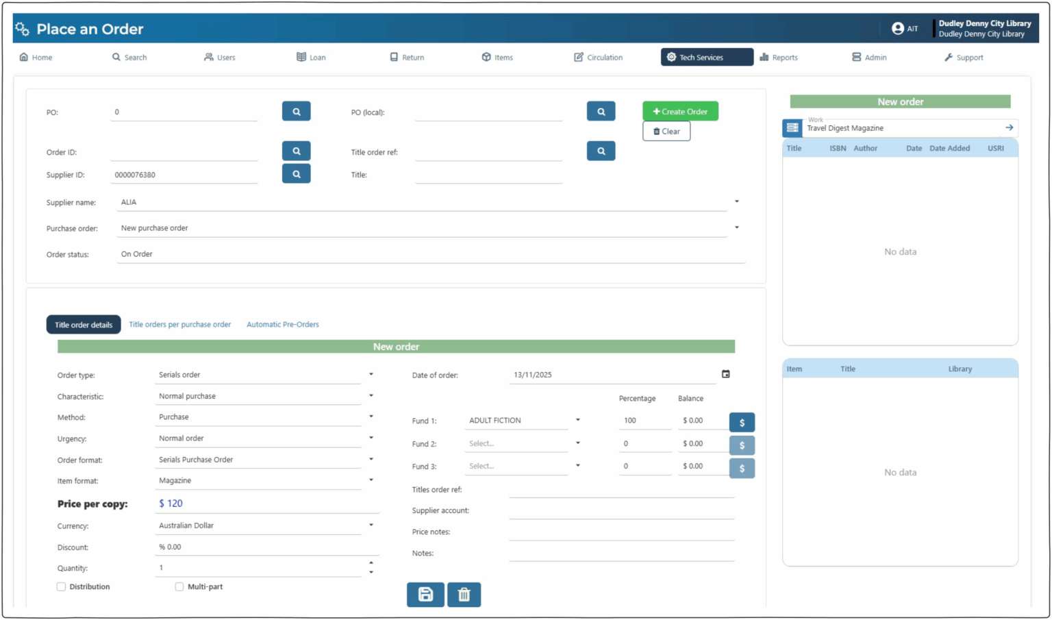 Serials Control – Aurora Information Technology